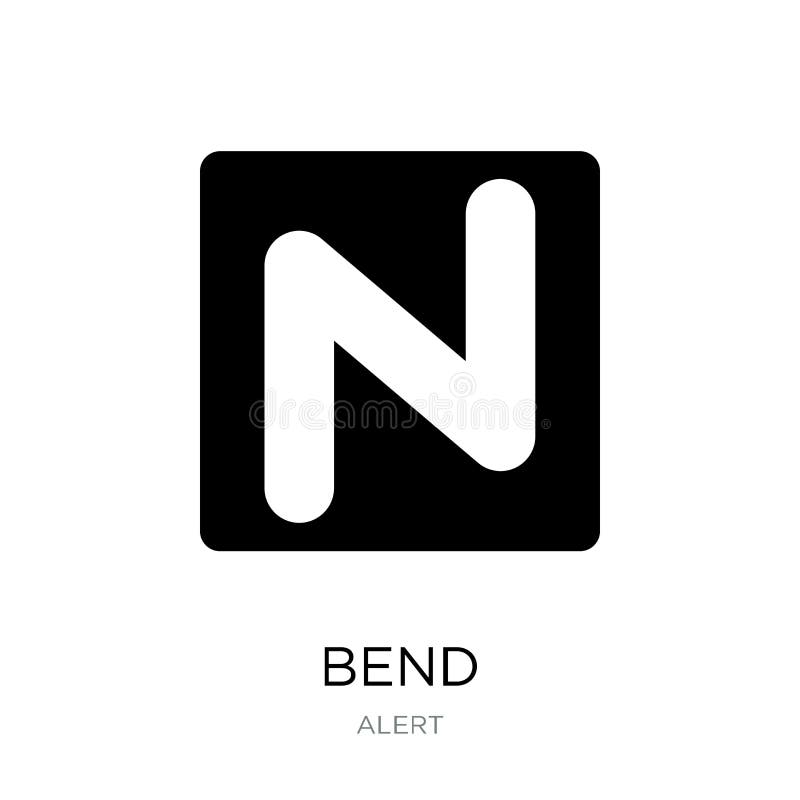 Bend Icon in Trendy Design Style. Bend Icon Isolated on White ...