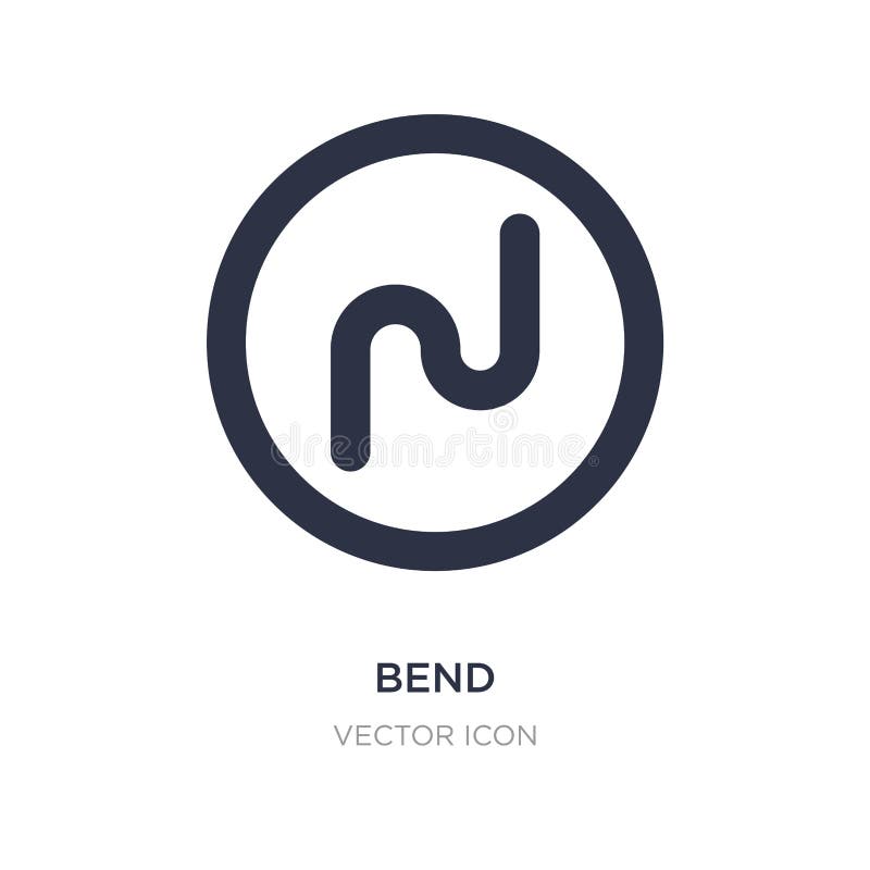 Bend Icon on White Background. Simple Element Illustration from Alert ...