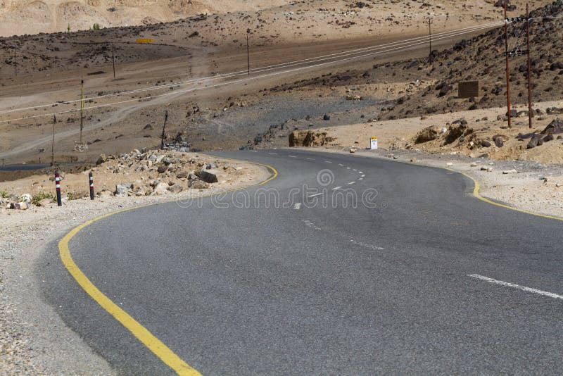 Bend of the road stock image. Image of turning, highway - 28336877