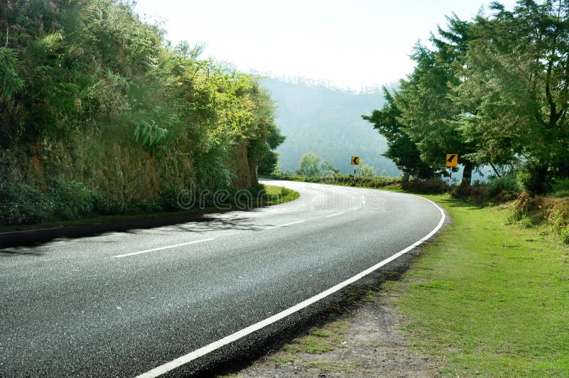 Bend in the Road stock image. Image of outdoor, bend - 71030449