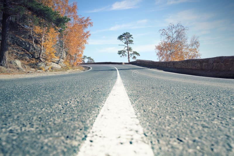 Bend in the road stock photo. Image of locations, backgrounds - 36774066