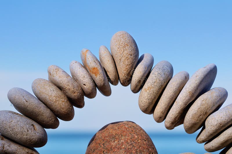 Bend stock image. Image of arch, round, stability, pebble - 12402139