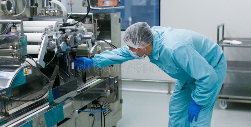 Scientist Work with Machine Stock Image - Image of pharmaciutical ...