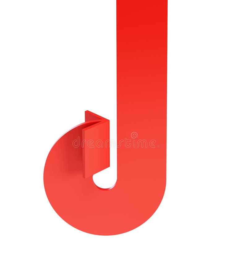 Bended red arrow stock illustration. Illustration of bending - 43359464