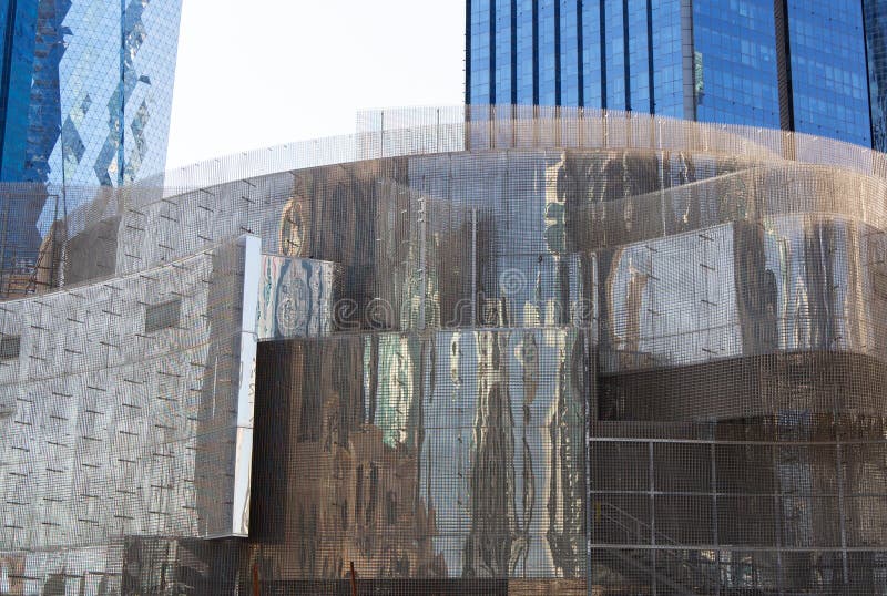 Frame of Modern Building Made of Bended Sheets of Welded Wire Mesh at ...