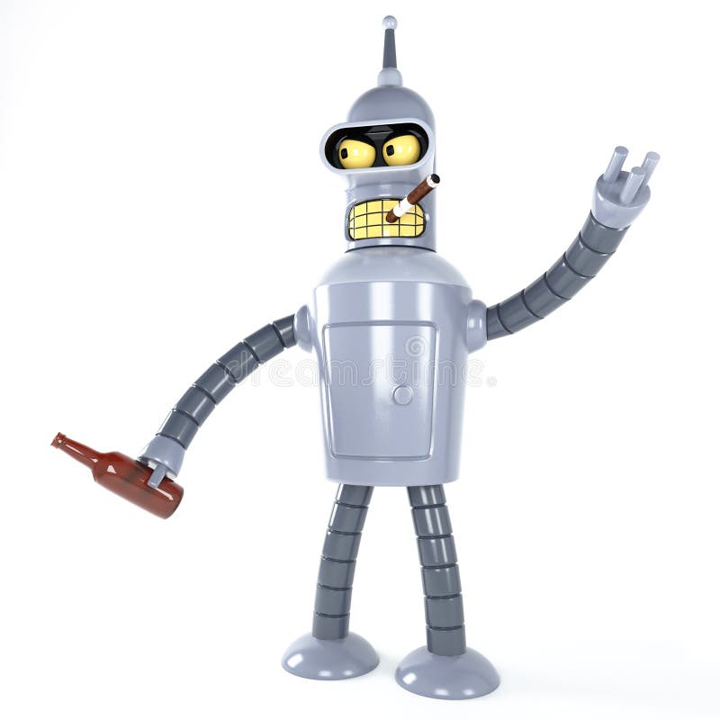 Bender Bot. stock illustration. Illustration of fantastic - 220838640
