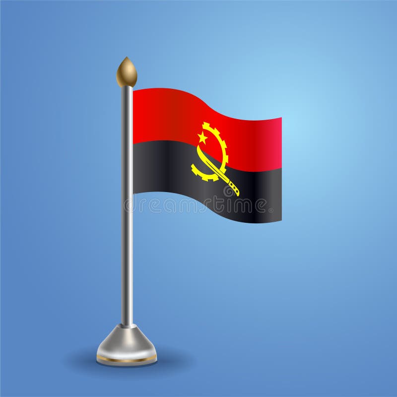 Flag of Angola. National Symbol, Vector Illustration Stock Vector ...