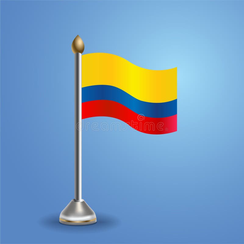 Flag of Colombia. National Symbol, Vector Illustration Stock Vector ...