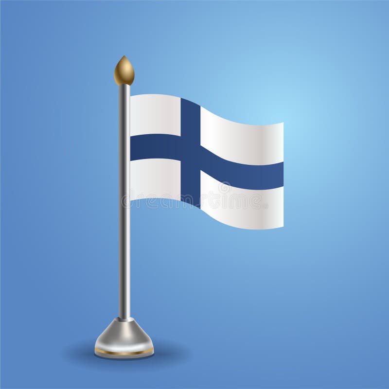 Flag of Finland. National Symbol, Vector Illustration Editorial Stock ...