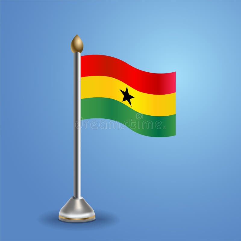 Flag of Ghana. National Symbol, Vector Illustration Editorial Photo ...