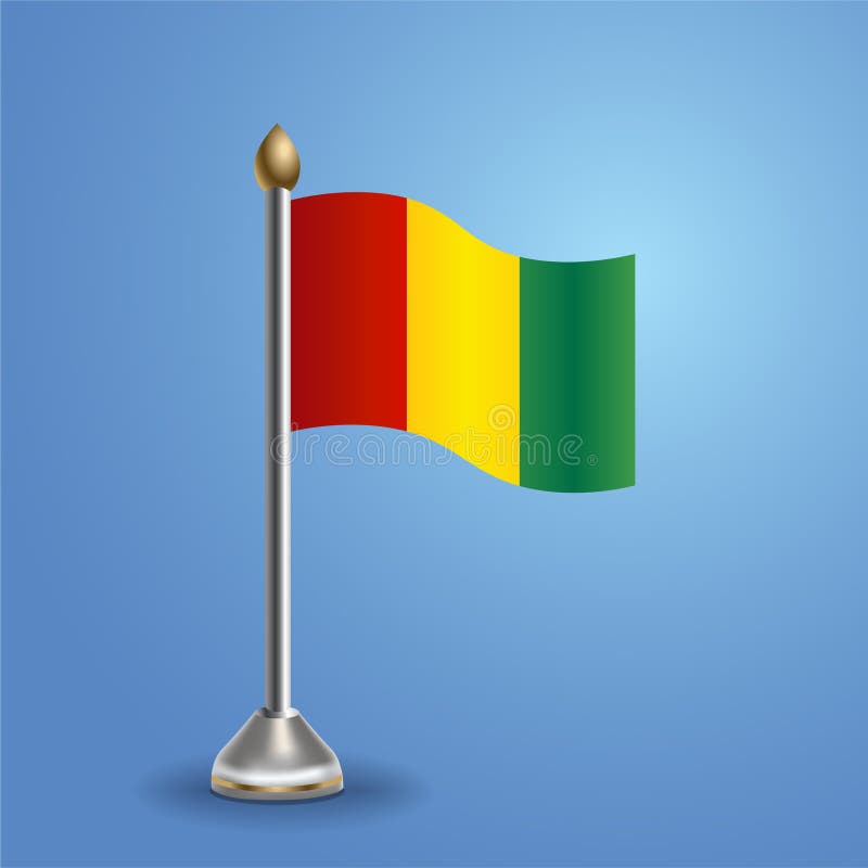 Flag of Guinea. National Symbol, Vector Illustration Stock Vector ...