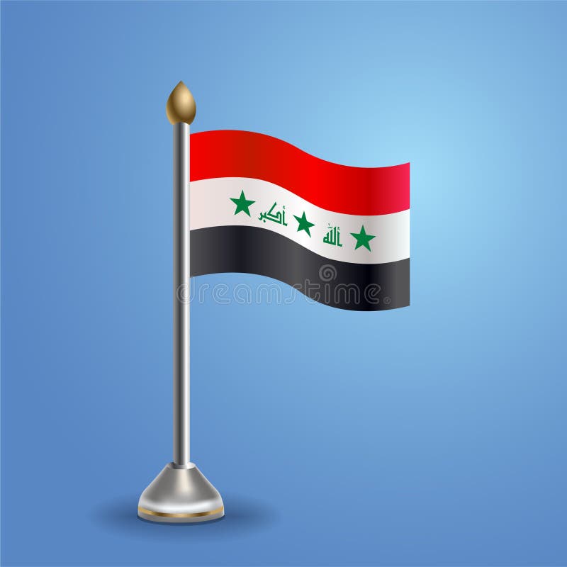 Flag of Iraq. National Symbol, Vector Illustration Stock Vector ...