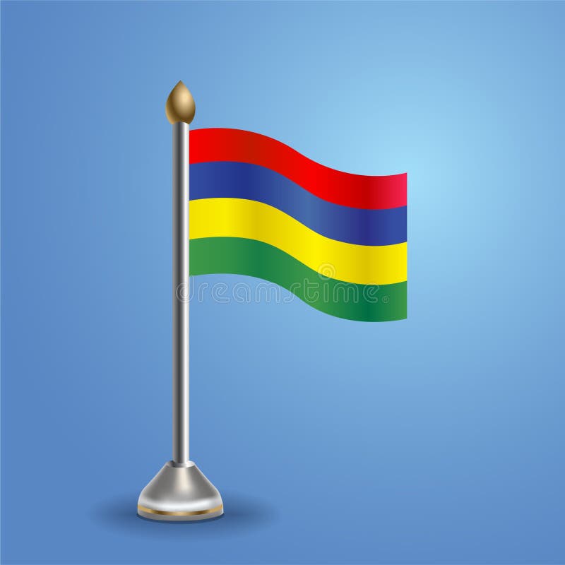 Flag of Mauritius. National Symbol, Vector Illustration Editorial Stock ...