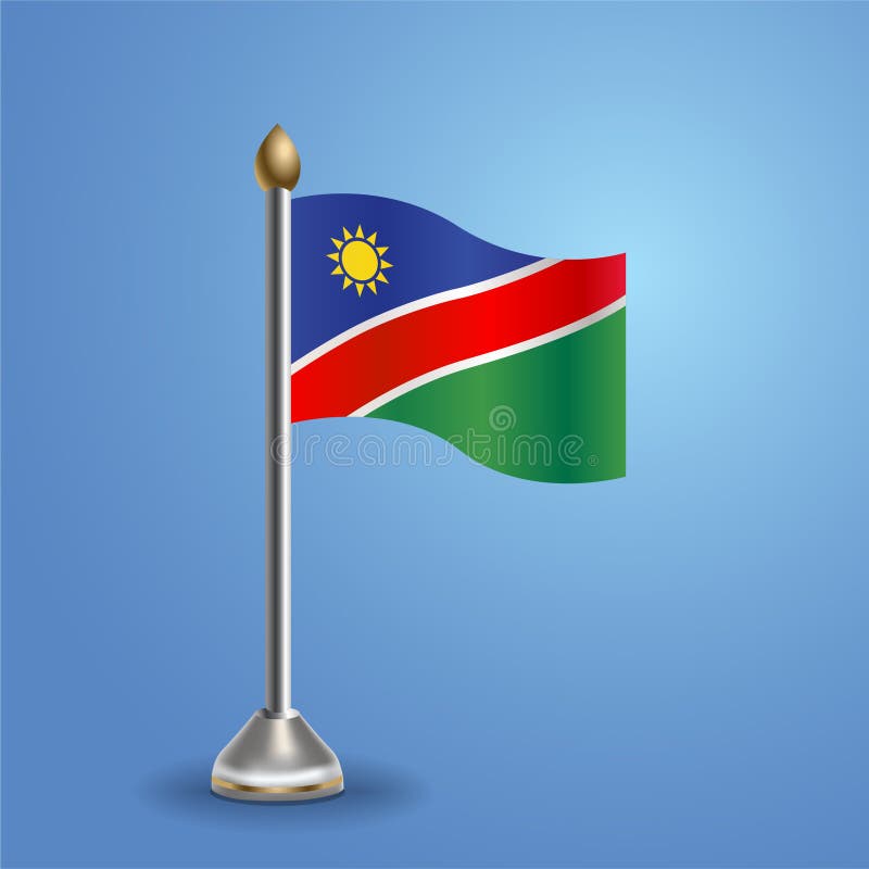 Flag of Namibia. National Symbol, Vector Illustration Editorial ...