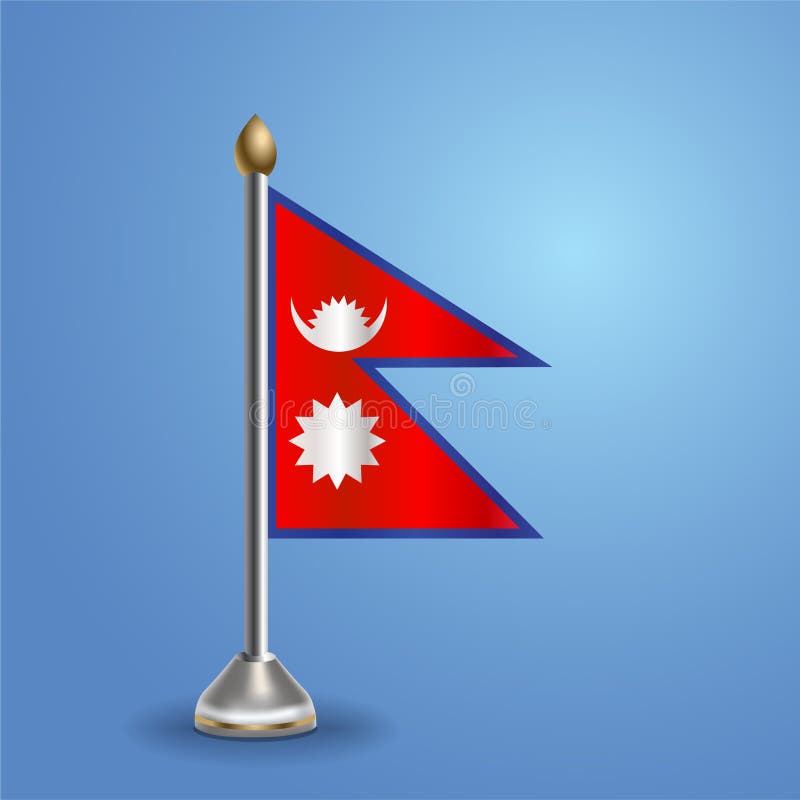 Flag of Nepal. National Symbol, Vector Illustration Stock Vector ...