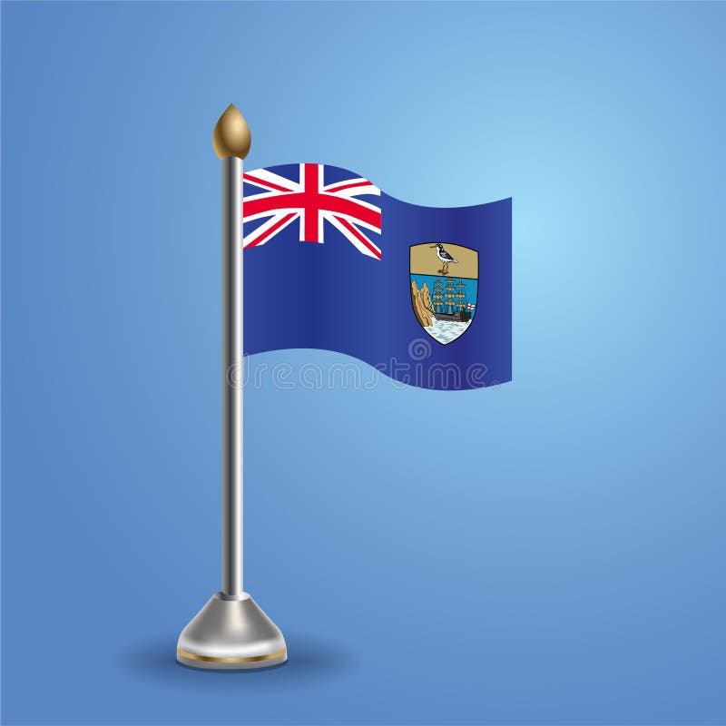 Flag of ST. Helena. National Symbol, Vector Illustration Stock Vector ...
