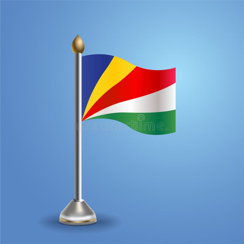 Flag of Seychelles. National Symbol, Vector Illustration Stock Vector ...