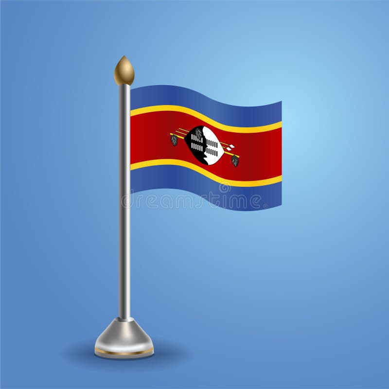 Flag of Swaziland. National Symbol, Vector Illustration Stock ...
