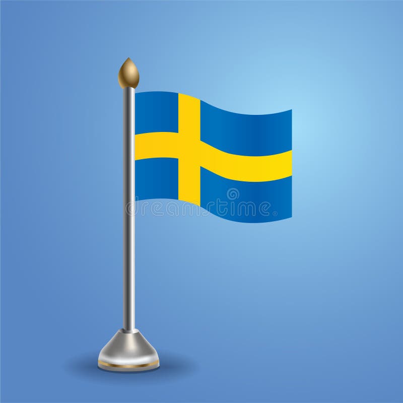 Flag of Sweden. National Symbol, Vector Illustration Stock Illustration ...