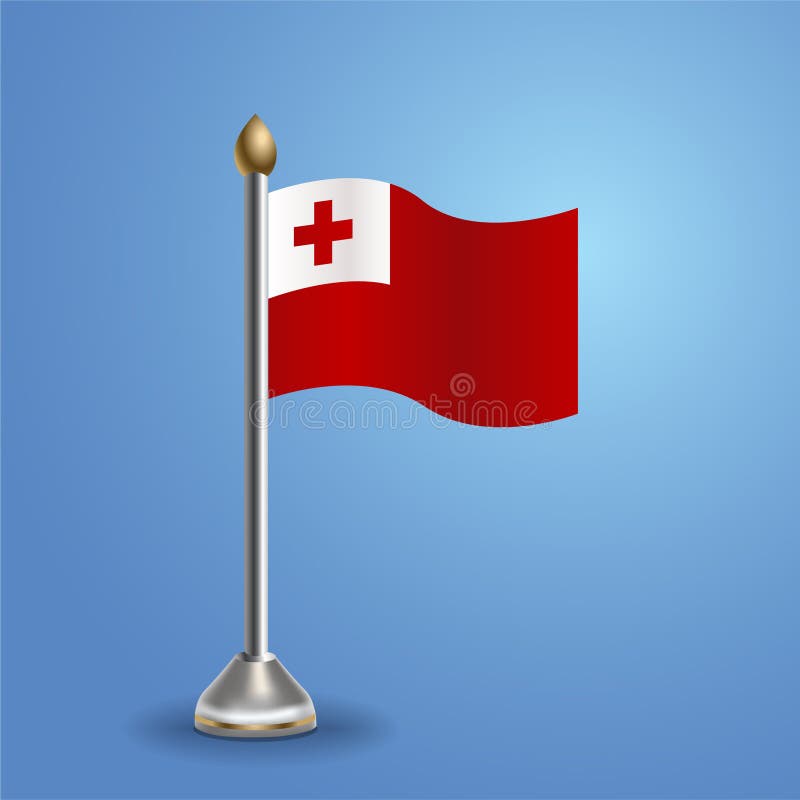 Flag of Tonga. National Symbol, Vector Illustration Stock Vector ...