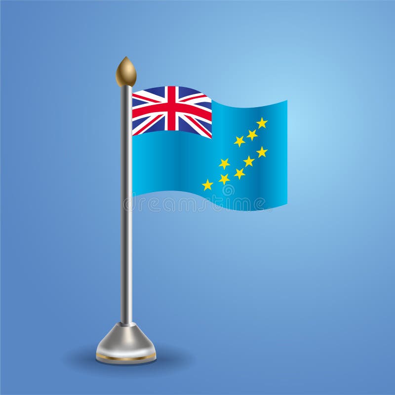Flag of Tuvalu. National Symbol, Vector Illustration Editorial ...
