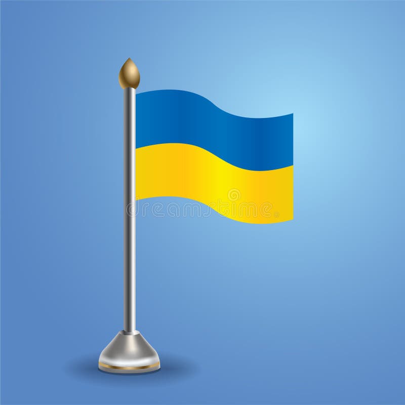 Flag of Ukraine. National Symbol, Vector Illustration Editorial ...