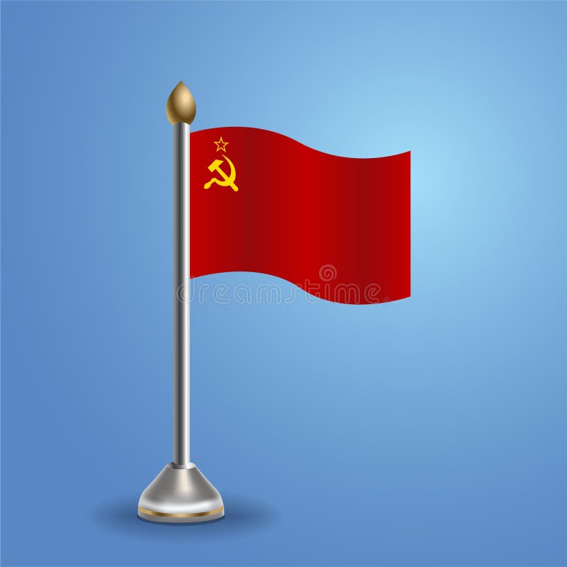 Flag of USSR. National Symbol, Vector Illustration Editorial Photo ...