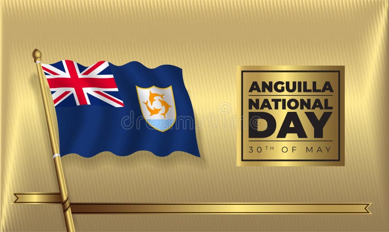 Flag of Anguilla. National Symbol, Vector Illustration Stock Vector ...