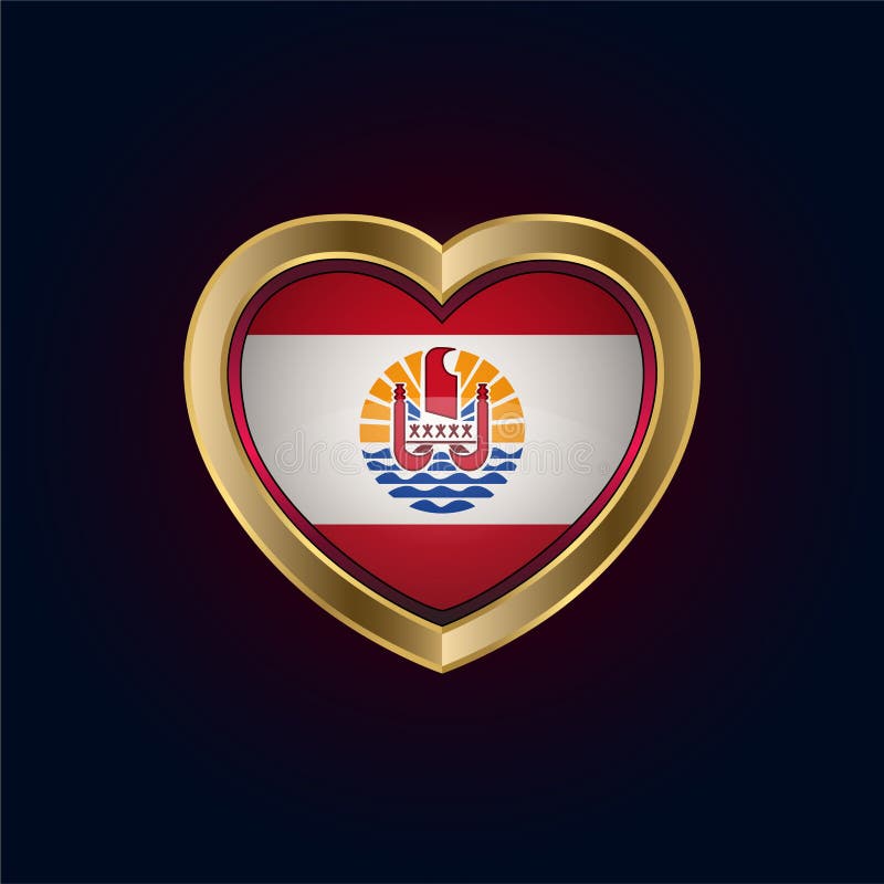 Flag of French Polynesia. National Symbol, Vector Illustration Stock ...