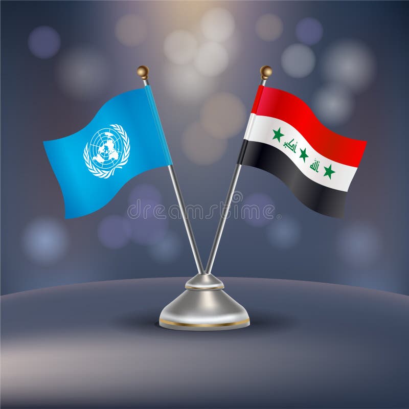 United Nations VS Iraq Flag Relation Editorial Photography ...