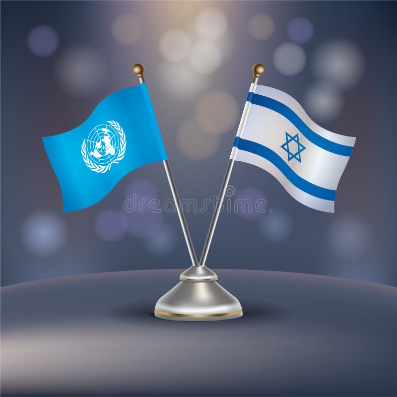 United Nations VS Israel Flag Relation Editorial Photography ...