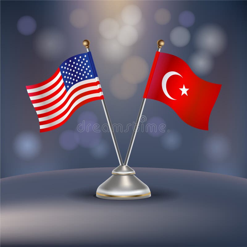 United States VS Turkey Flag Relation Stock Vector - Illustration of ...