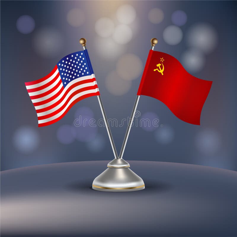 United States VS USSR Flag Relation Stock Vector - Illustration of ...