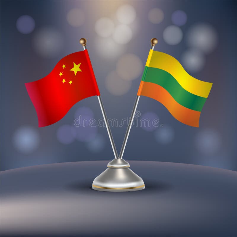 China and Lithuanian Flag Relation Stock Vector - Illustration of ...
