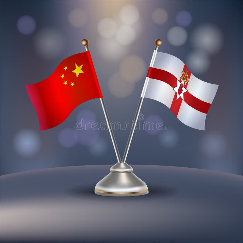 China and Northern Ireland Flag Relation Stock Vector - Illustration of ...