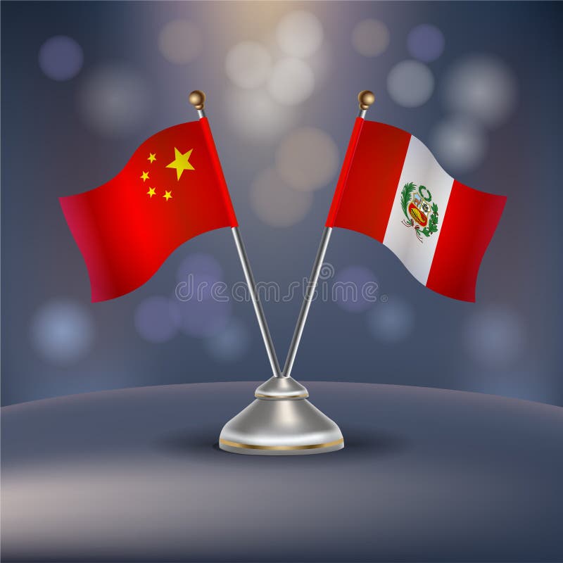 China and Peru Flag Relation Stock Vector - Illustration of banner ...