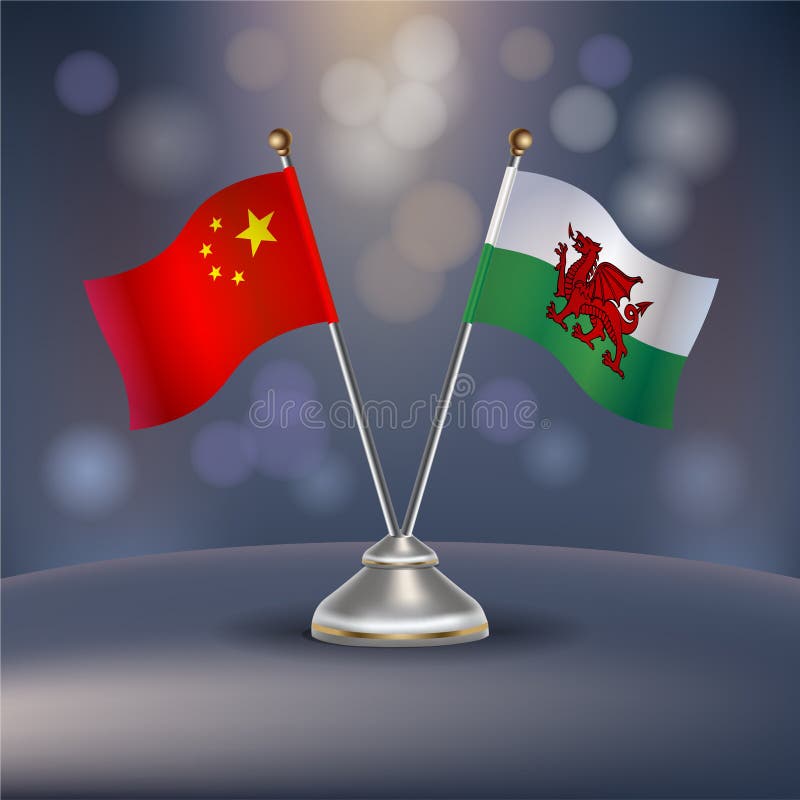 China and Wales Flag Relation Stock Vector - Illustration of isolated ...