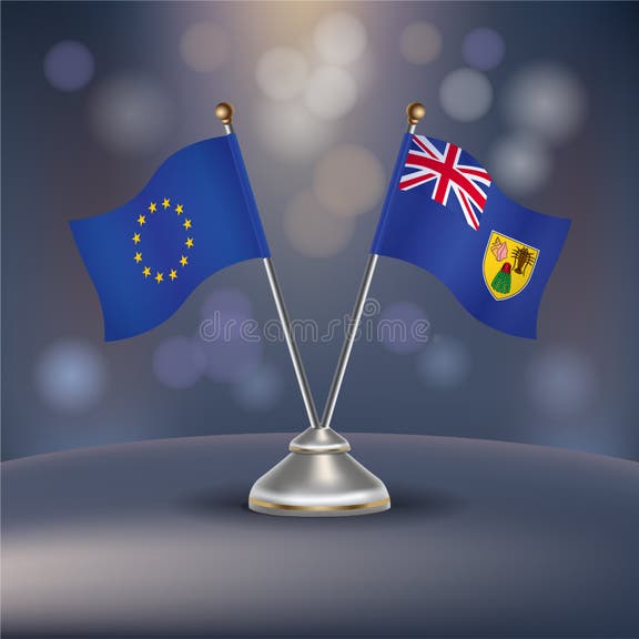 European Union and Turk and Caicos Flag Relation Stock Vector ...