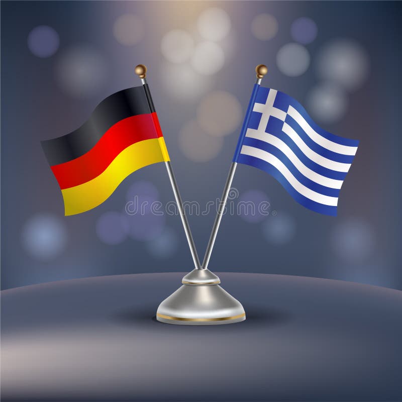 Germany and Greece Flag Relation Stock Vector - Illustration of country ...