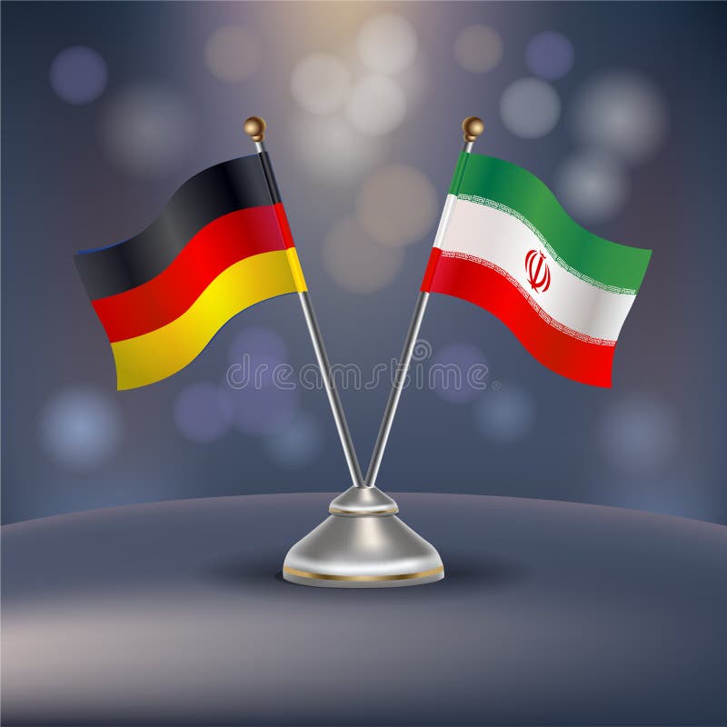 Germany and Iran Flag Relation Stock Vector - Illustration of promotion ...