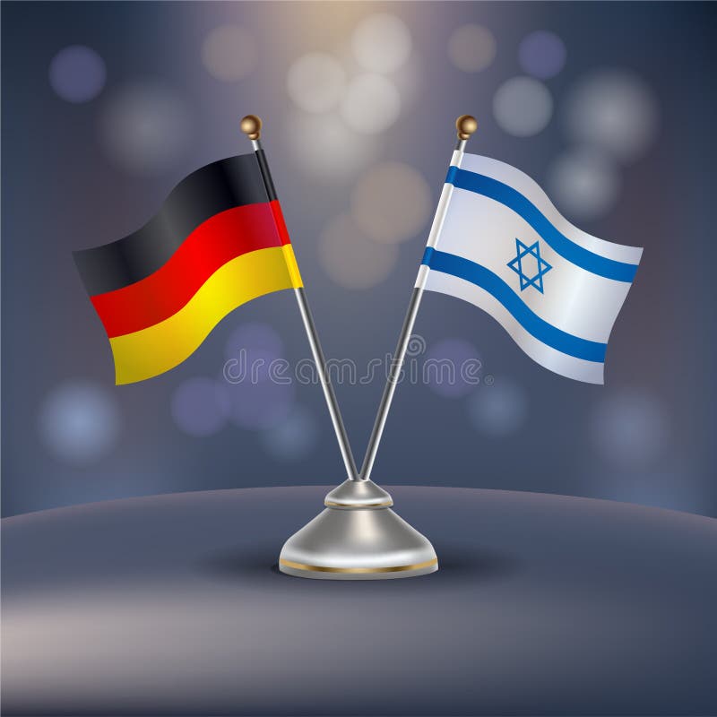 Germany and Israel Flag Relation Stock Vector - Illustration of ...