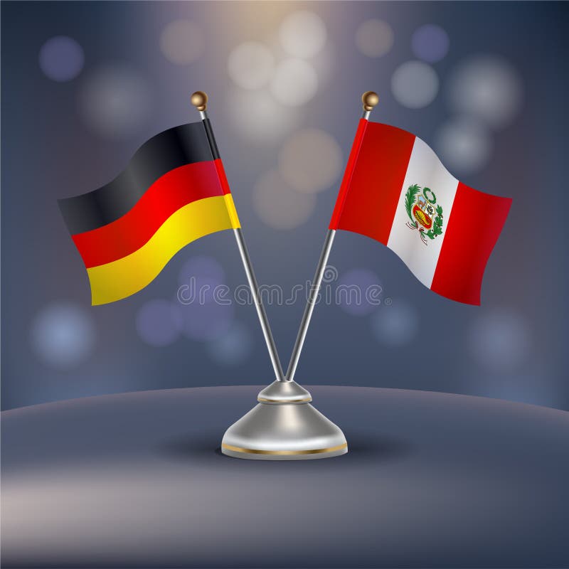 Germany and Peru Flag Relation Stock Vector - Illustration of flagpole ...