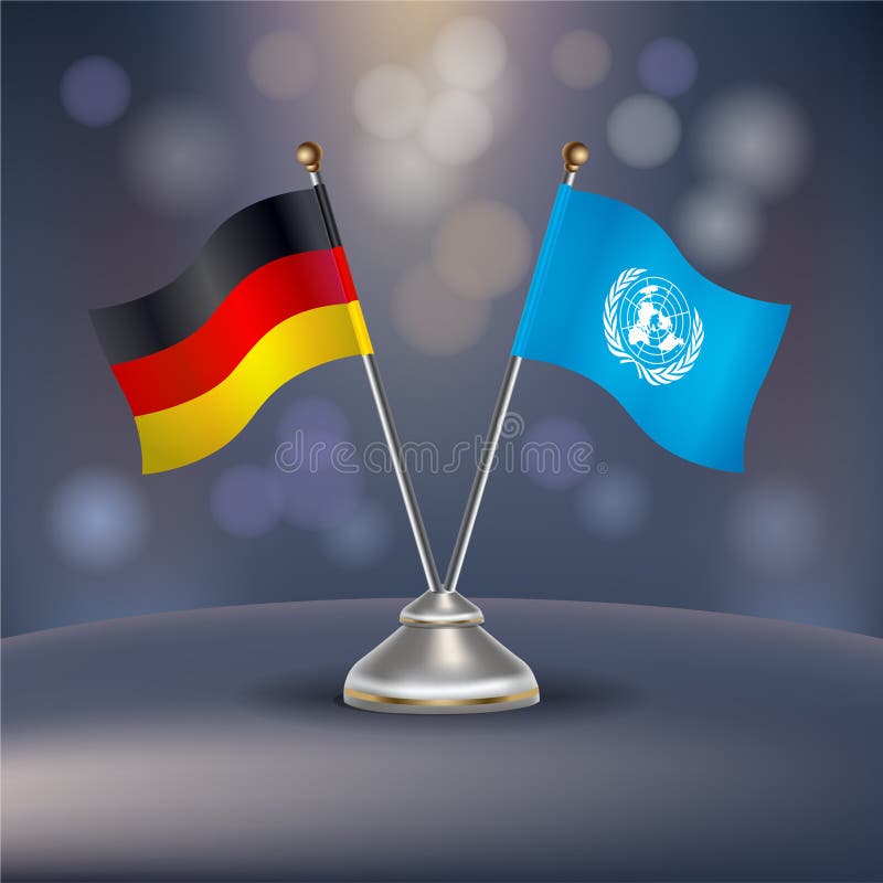 Germany and United Nations Flag Relation Editorial Stock Image ...