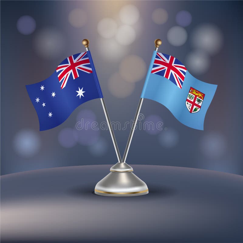 Australia and Fiji Flag Relation Stock Vector - Illustration of flags ...