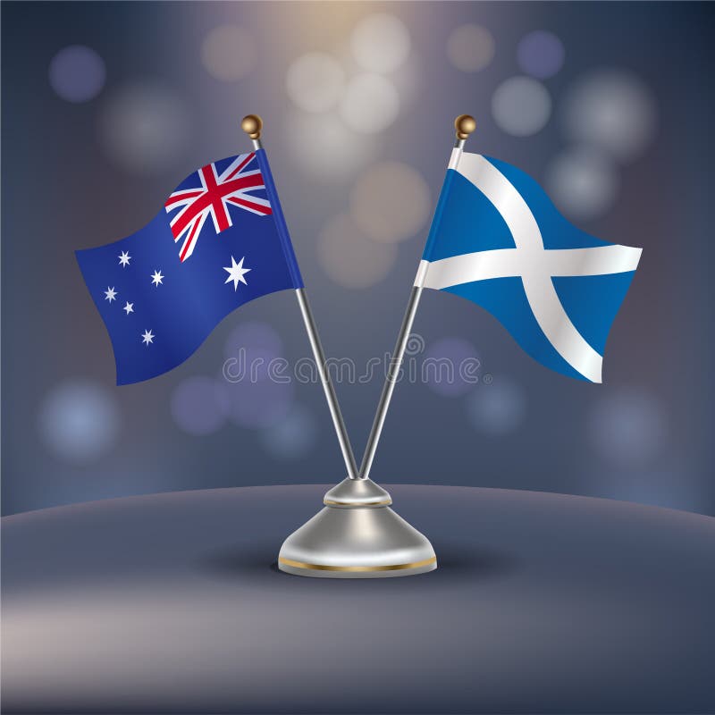 Australia and Scotland Flag Relation Stock Vector - Illustration of ...
