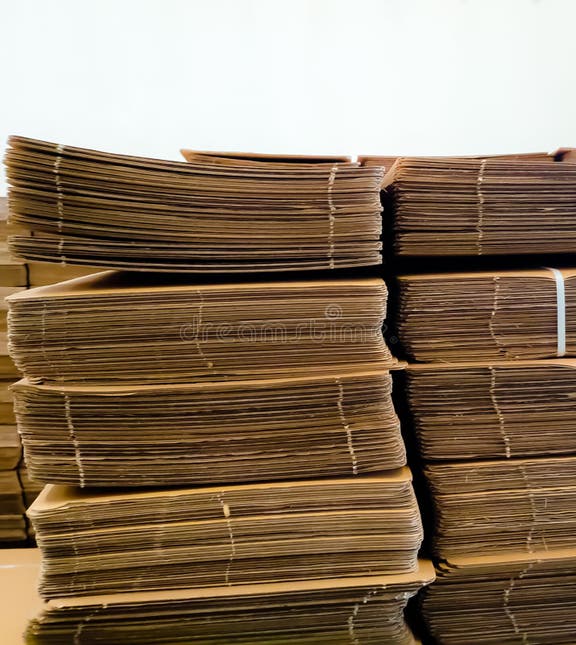 Bending Carton boxxes stock photo. Image of material - 172448660