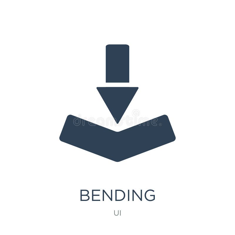 Bending Icon in Trendy Design Style. Bending Icon Isolated on White ...