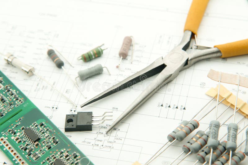 Electronic Component Production Stock Image - Image of system ...