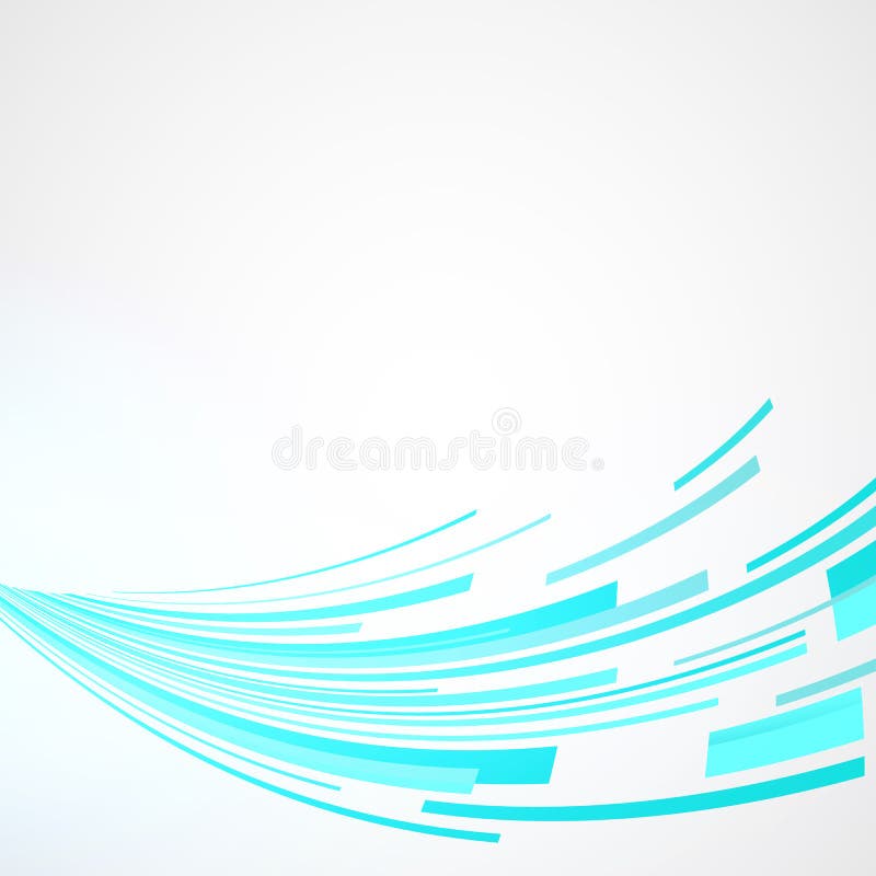 Bending Line Blue Sky Color on White Background Abstract Concept Stock ...