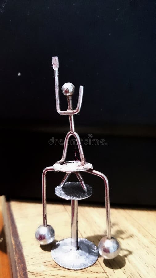 Bending Metal Figure Stick Man Stock Image - Image of background ...